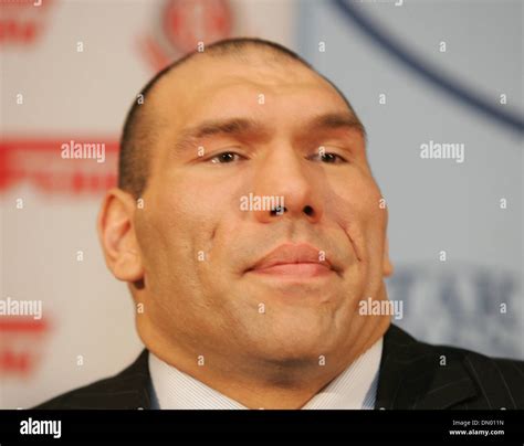 Russian Heavy Weight Boxer Nikolai Valuev At The Press Conference In