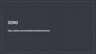 A Brief Introduction To Bluetooth Low Energy BLE On IOS PDF