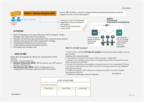 Sap Fico Implementation Project Phase Pd Pdf