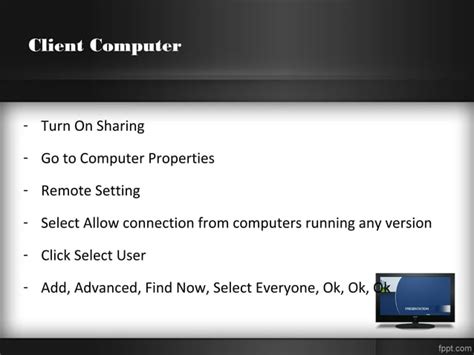 Server Client Presentation Ppt Computer Networking Computing