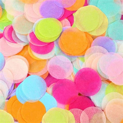 Lot De 10 000 Confettis Ronds En Papier De 2 5 Cm Multicolore