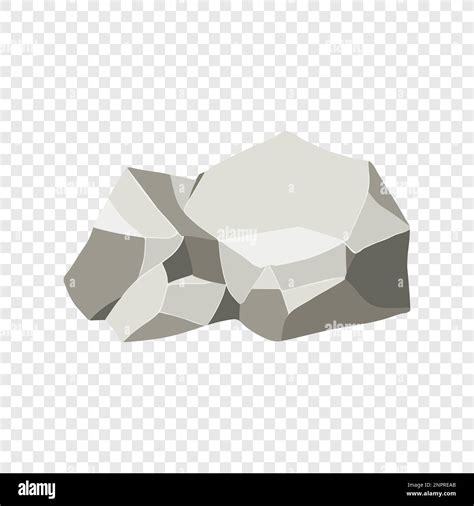Rock Boulder Natural Shape Stone Vector Illustration Stock Vector