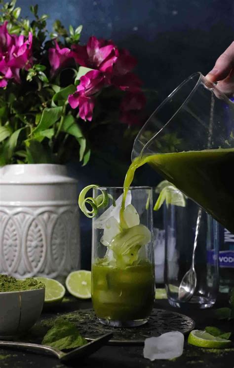 Matcha Mint And Lime Vodka Cocktail Bombay Rocks