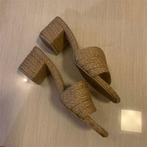 La Soledad Rattan Slides Heels Women S Fashion Footwear Heels On