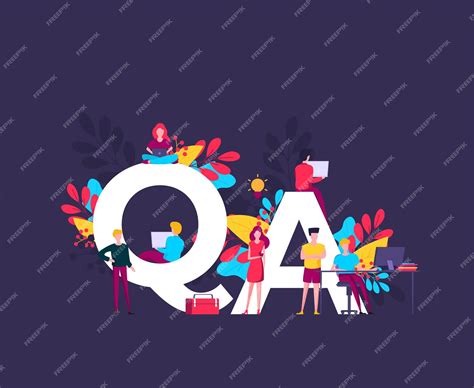 Premium Vector Qa Engeeniring Concept With Keywords Letters And Icons