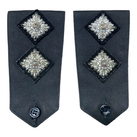 Obsolete Original Issue Inspector Police Rank 3d Epaulettes Grade B