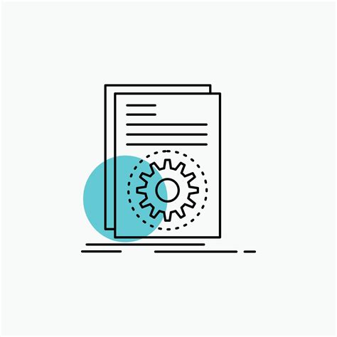 code executable file running script line icon 12869268 vector art