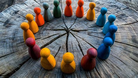 Diversity Equity And Inclusion Concept People Figures In The Circle