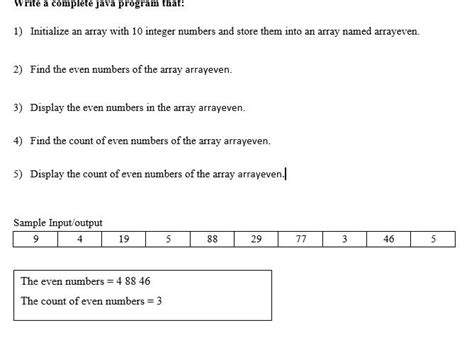 Solved Write A Complete Java Program That 1 Initialize An