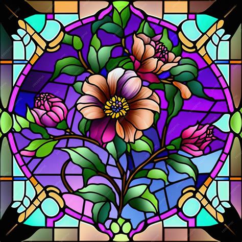 Stained Glass Windows Flowers