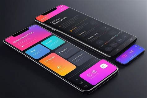 Premium Photo Sleek Smartphone App Interface