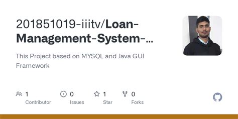 Github 201851019 Iiitvloan Management System Using Mysql And Java