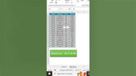 grouping data trick ytshorts youtubeshorts shortsvideo exceltips exceltricks youtube