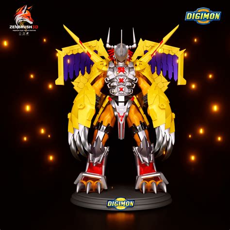 Obj File Digimon Wargreymon Stl 3d Printing 🐉 ・3d Printing Idea To