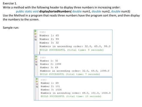 Solved Exercise Write A Method With The Following Header Chegg