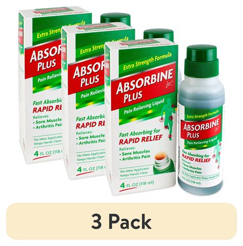 3 Pack Absorbine Jr Plus Spray Fast Absorbing Arthritis And Sore Body