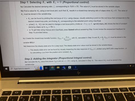 Solved Pl Compensator Design Using Root Locus The Heating Chegg