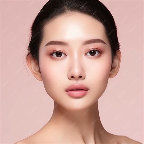Premium Photo 3d Rendered Asian Beauty Model Cuteness With Pink
