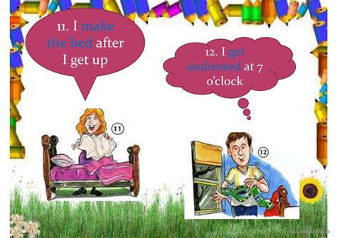 Daily Routine Pictionary Picture Di… English Esl Powerpoints