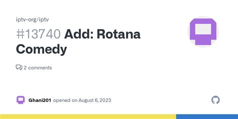 Add Rotana Comedy Issue 13740 Iptv Org Iptv GitHub