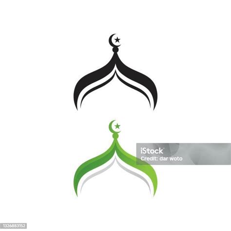 Desain Ilustrasi Vektor Ikon Masjid Ilustrasi Stok Unduh Gambar