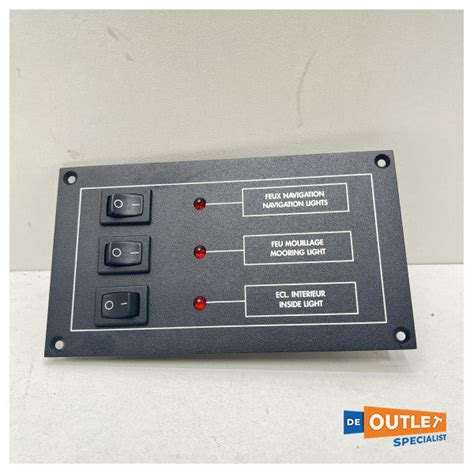 Max Power 3 Switch Light Panel 10a 12v 93001