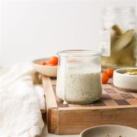 Dill Pickle Ranch Dressing Dairy Free A Nourishing Plate