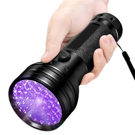 Ultraviyole Fener Mor Işık Uv El Feneri LED NM Uv Fener