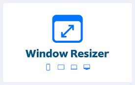 Window Resizer Chrome 应用商店