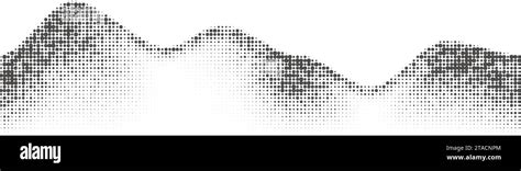 Dotted Wave Background Halftone Abstract Vector Gradient Particle Flow Fade Textured Fluid