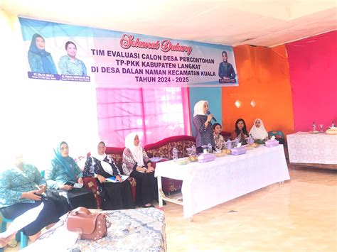 Pj Ketua Tp Pkk Langkat Evaluasi Calon Desa Percontohan 2024 Di Kuala