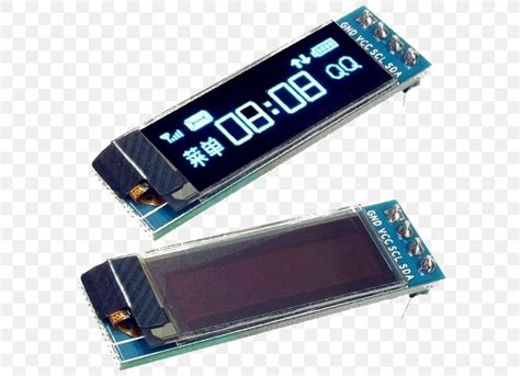 I²c Arduino Oled Liquid Crystal Display Display Device Png 598x595px