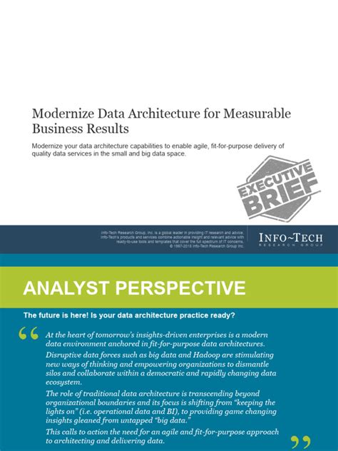 It Modernize Data Architecture For Measurable Business Results