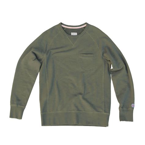 Everyday Crewneck Sweater Military Green Xs Pac Clothing