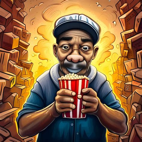 Un Arte Caprichoso Estilo Bruto De Personajes De Dibujos Animados