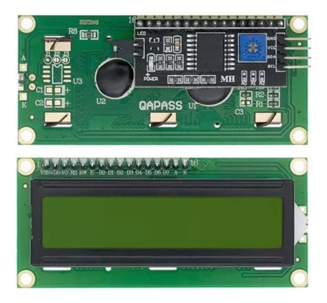 Pantalla 2x16 Display Verde Lcd 16x2 Con Interfaz I2c Hd4478 En Venta En Bejuma Bejuma