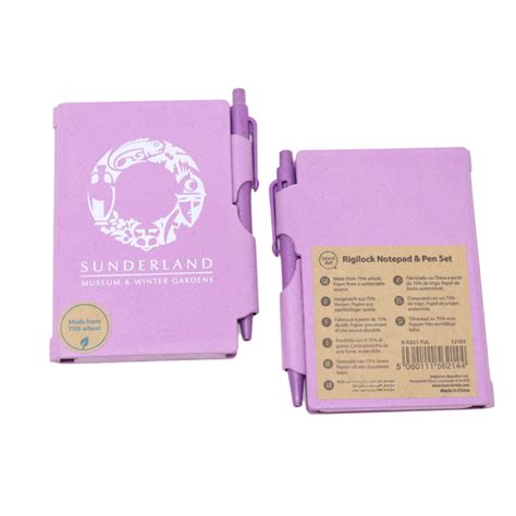 Eco Rigilock Notepad And Pen Set Brandart