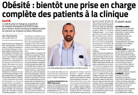 Upsom Chirurgie De Lobésité Désormais à Lunel Centre De Chirurgie