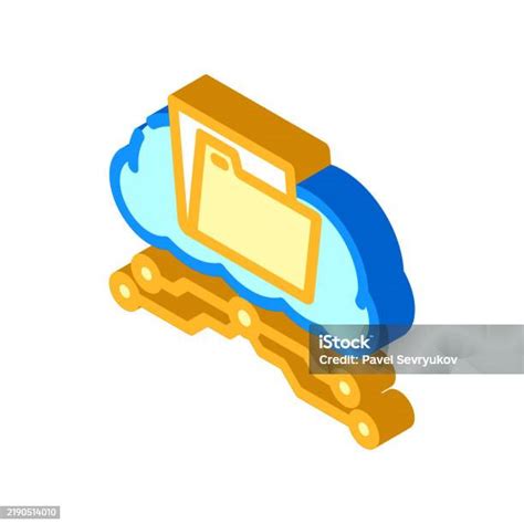 스토리지 클라우드 컴퓨팅 아이소 메트릭 아이콘 벡터 일러스트 레이 션 0명에 대한 스톡 벡터 아트 및 기타 이미지 0명 3차원 형태 Saas Istock