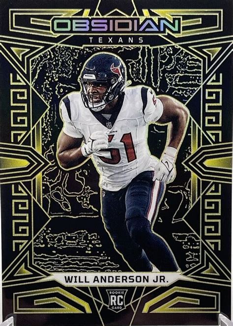 Will Anderson Jr Obsidian Electric Etch Yellow Price Guide Sports Card Investor