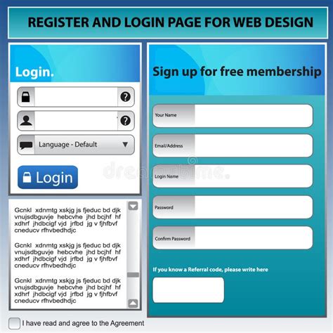 Register Page Design Login Form Account User Password Identity Ui Web