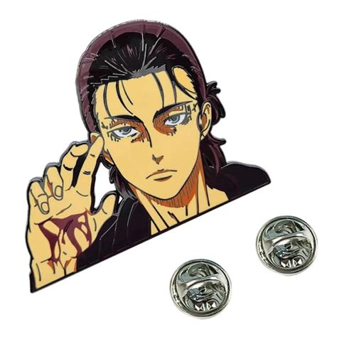 Attack On Titan Eren Yeager Bleeding Palm Enamel Pin Distinct Pins