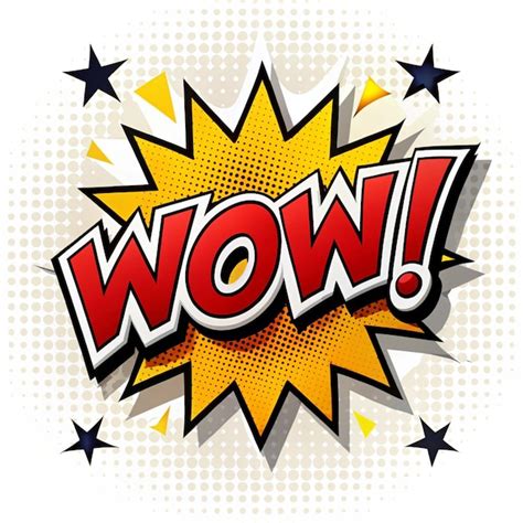 Wow Comic Text Effect Premium Ai Generated Image