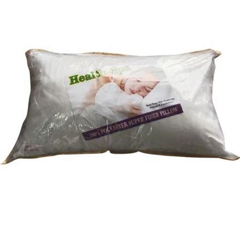 Health Spa White Polyester Super Fiber Pillow For Home Shape