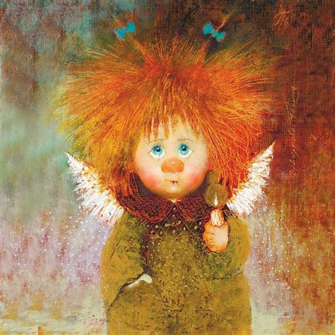 Galina Chuvilyaeva Naive Art Art Angel Art