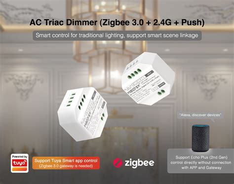 TRI C ZR AC Triac Dimmer Zigbee RF G Push TRI C ZR