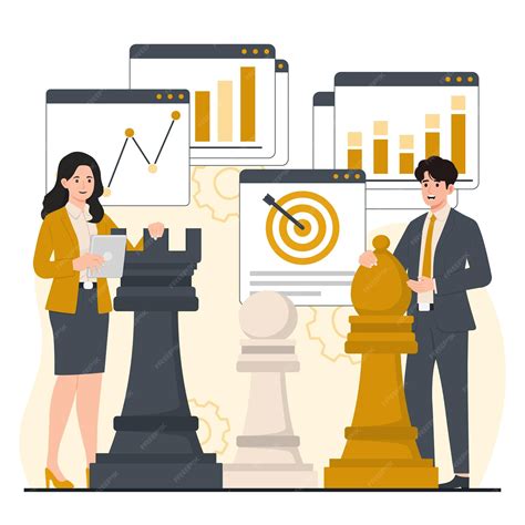 Premium Vector Business Strategy Concept Planning Businessman And