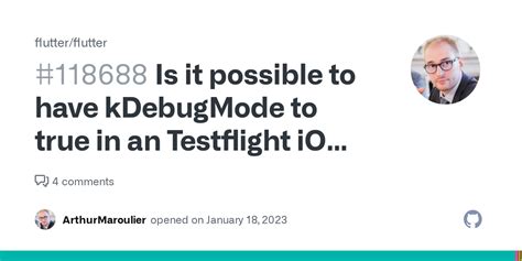 Is It Possible To Have KDebugMode To True In An Testflight IOS