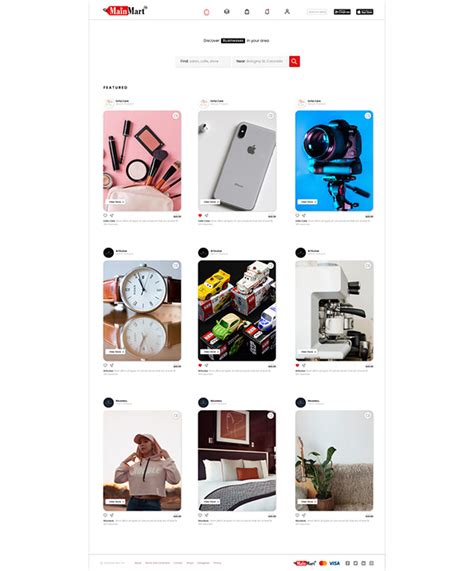 Online Mart Ui Design Behance