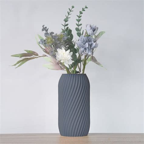 Navy Blue Vase Etsy